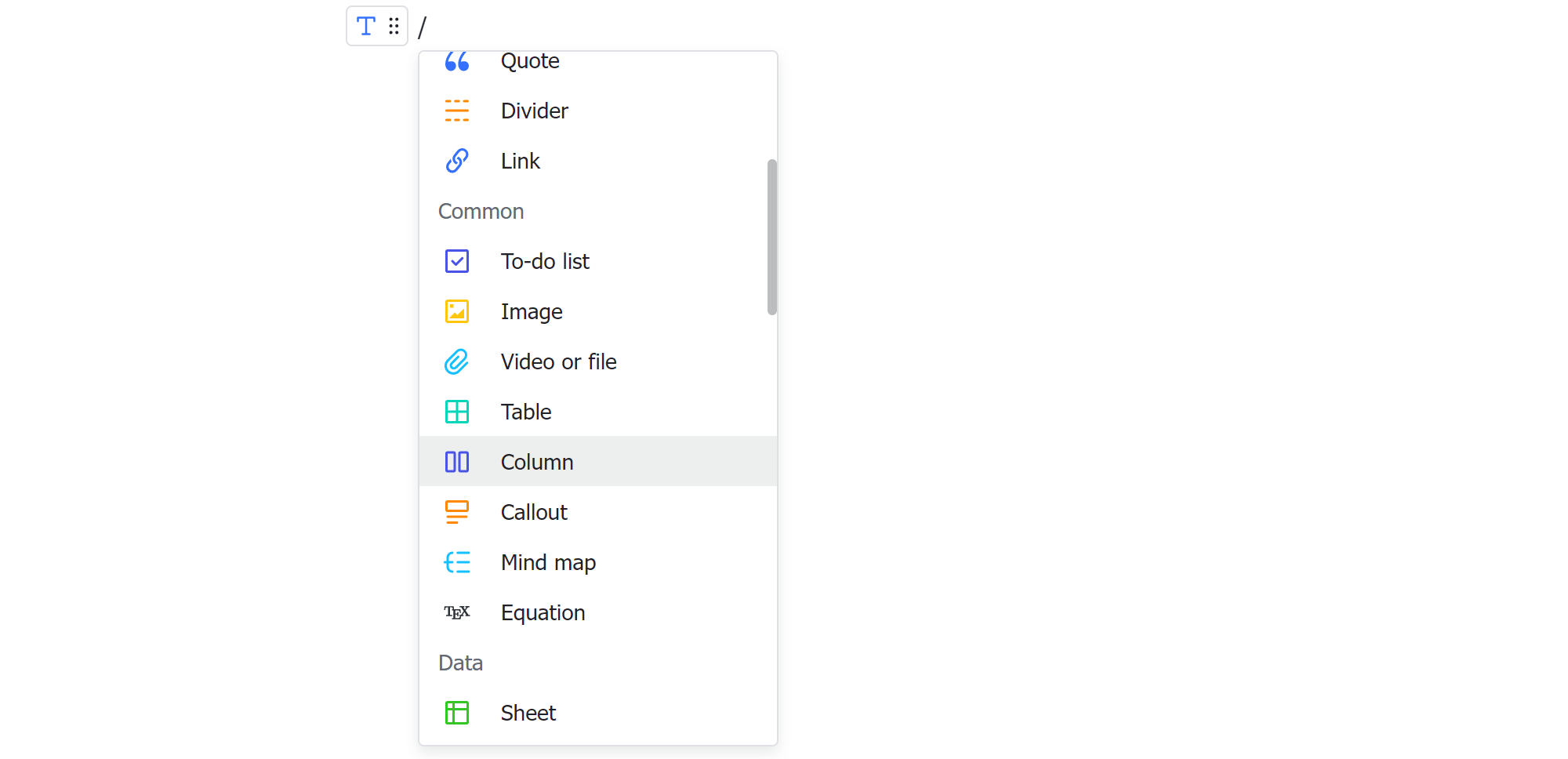 Use Columns In Docs